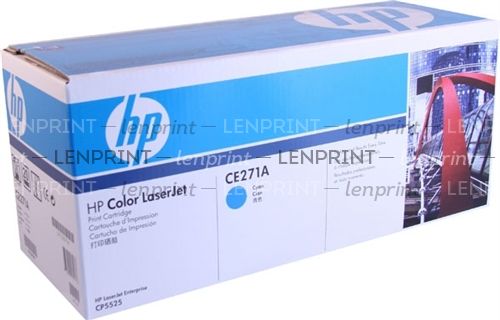 Оригинальный HP CE271A, картридж голубой, № 650A - купить